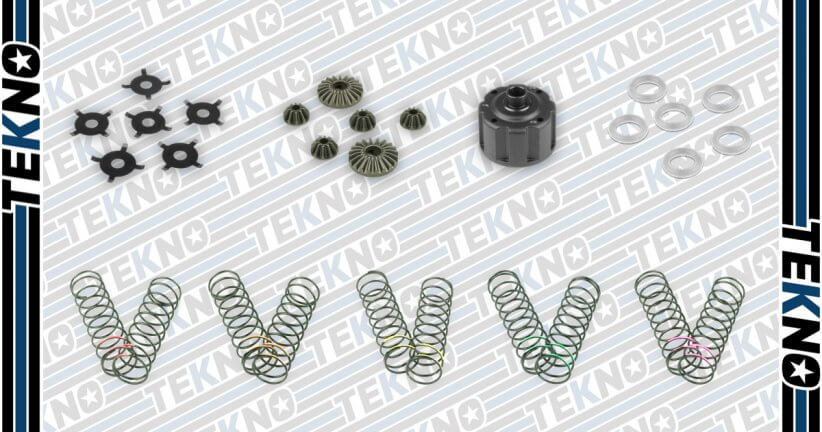 Boost Performance with New Tekno RC Shock Springs & Differential Parts
